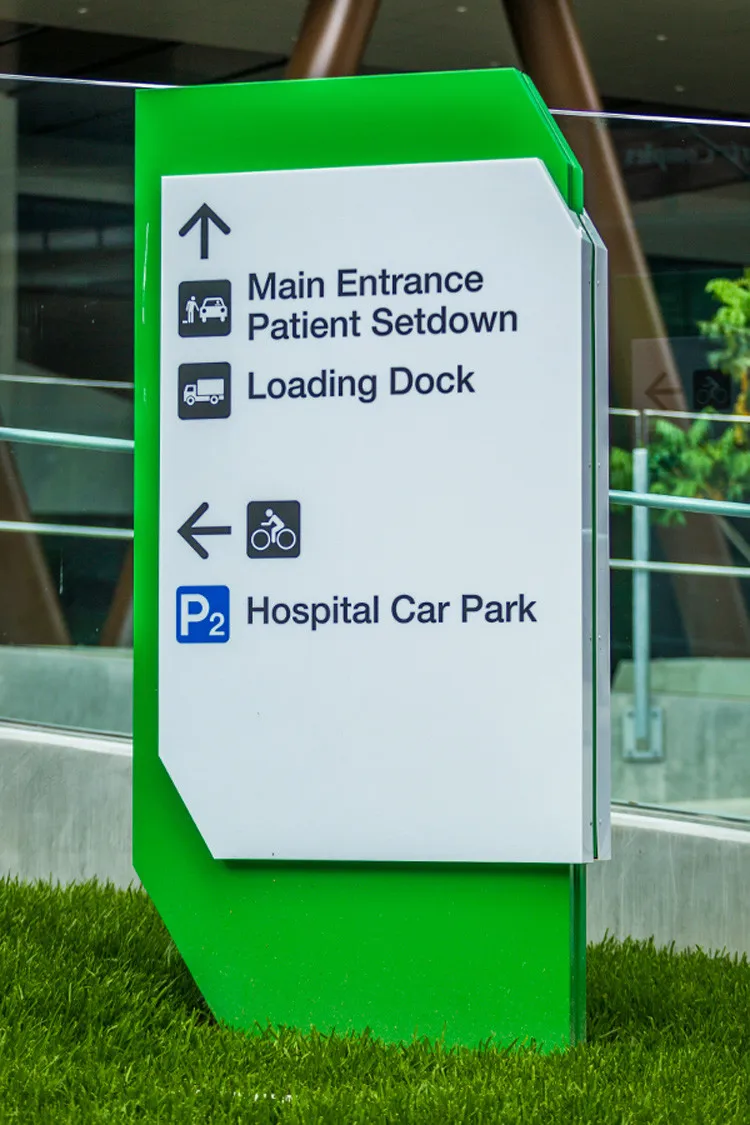 Customed Led Stand Directional Signage Led Exit Sign Outdoor Led ...