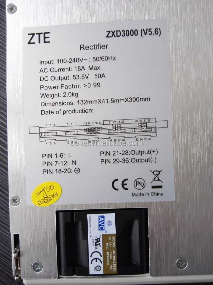 ZXD3000(V5.6) Adjustable Rectifier Module - 53.5V 50A Power Supply