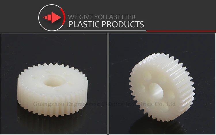Iso9001 Manufacture Molded Nylon Pa66 Gear Plastic Double Spur Gear ...