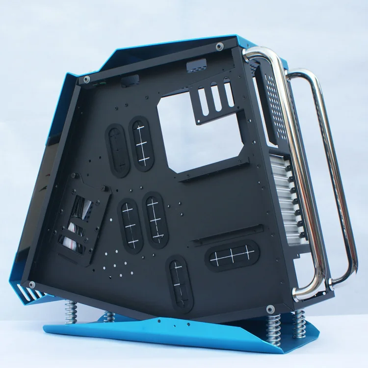 Wholesale New Design Blue Color Aluminum Computer Case Transparent ...
