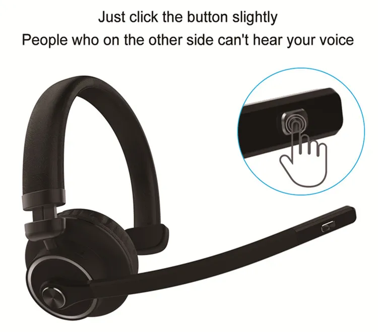 Single Side Headphone with Noise Cancelling Microphone