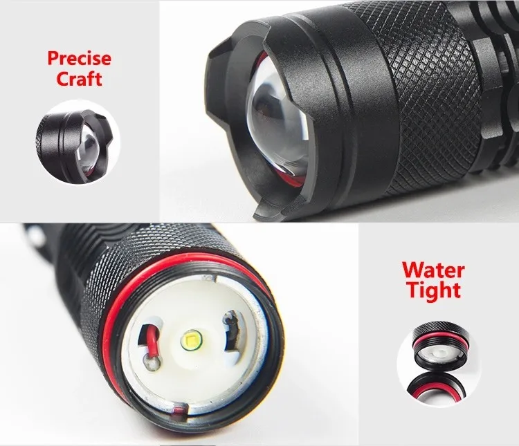 New Long Range Led Colored Led Light Flashlight Mini Tactical ...