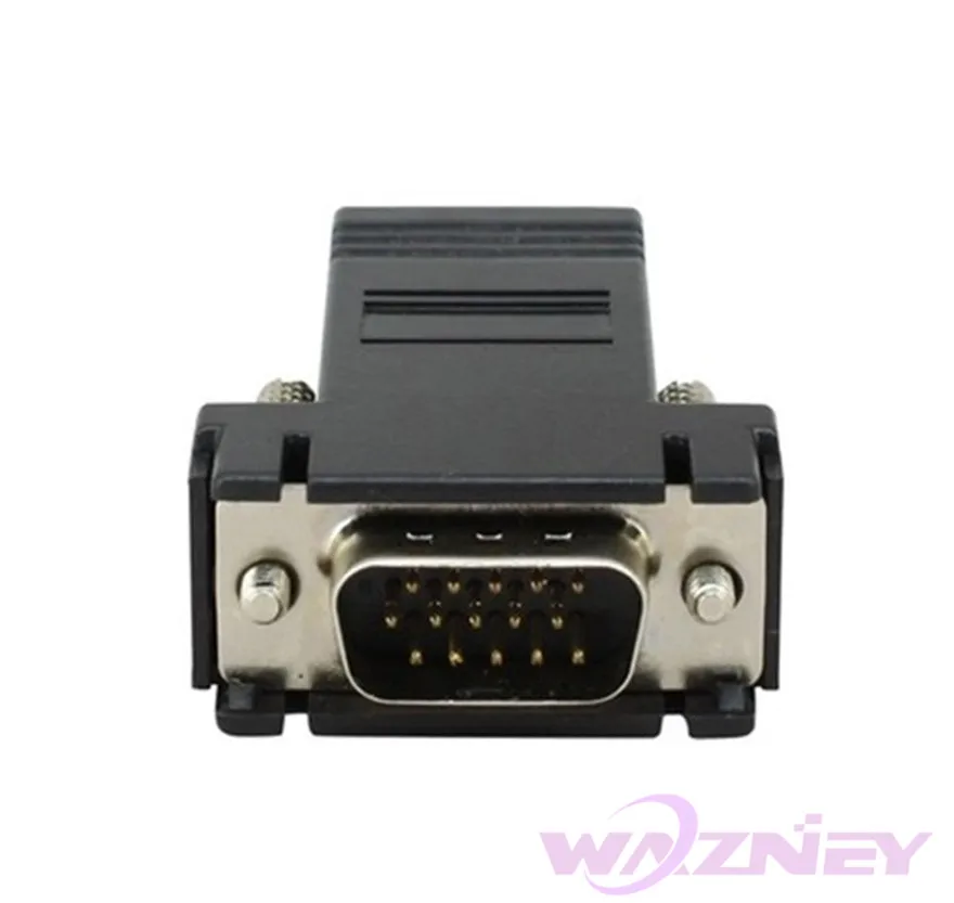 VGA Extender Female/Male to Lan Cat5 Cat5e/6 RJ45 Ethernet Female ...