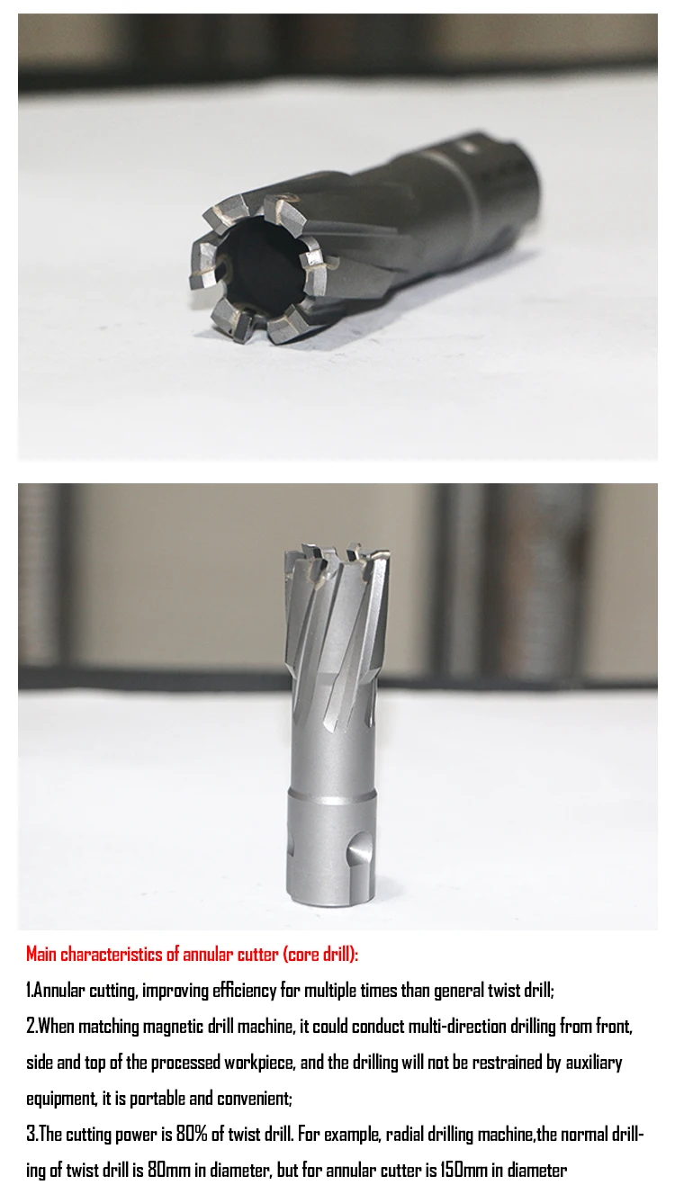 12mm-100mm TCT Annular Cutter Drill Bit for Magnetic Holder