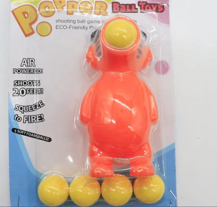 Kids Gift Animal Squeeze Popper Pig Penguin Tiger Gun Shoot Ball Toy ...