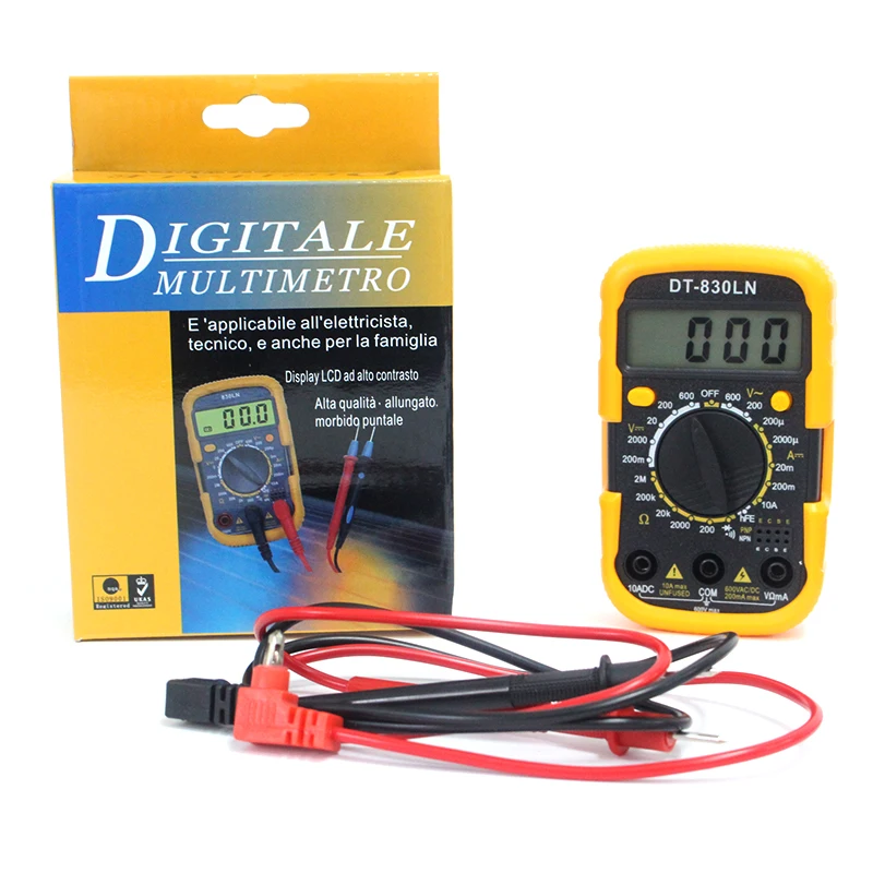 Dt-830ln Ac Dc Current Voltage Meter Mini Digital Multimeter Lcd ...