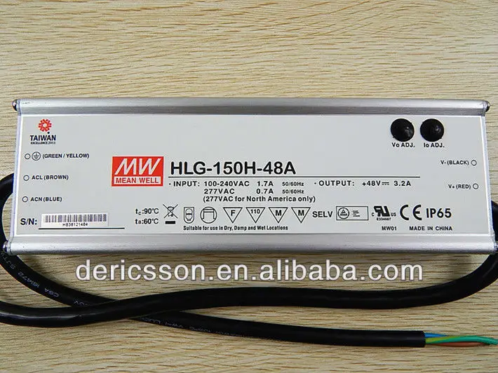 150w Led Driver 48v With Ip65 Hlg-150h-48a - Buy 150w Led Driver 48v ...