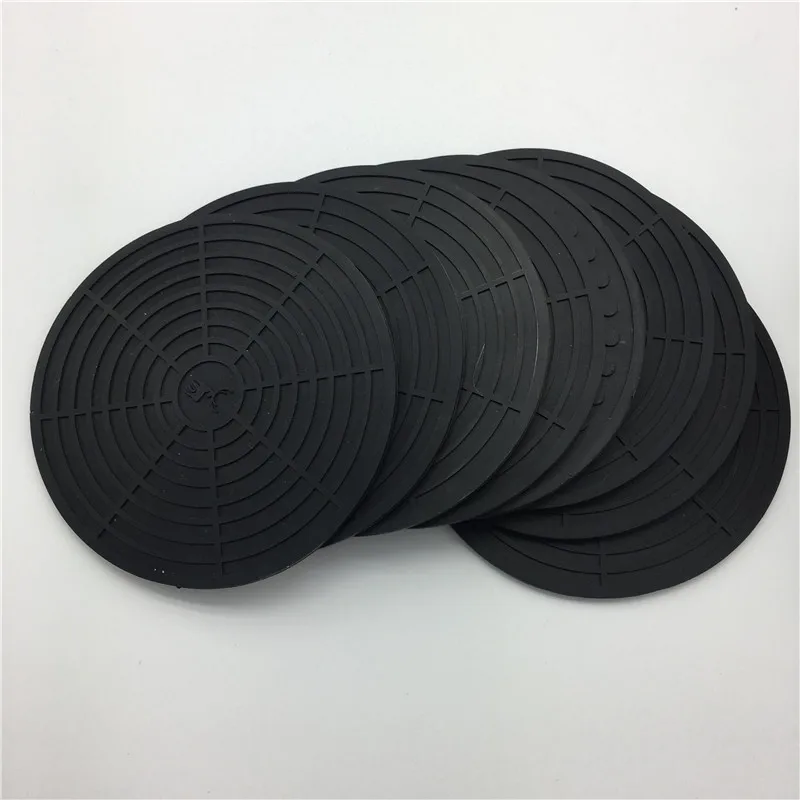 New Design Custom Pvc Coaster Round Flower Silicone Coaster Embossed ...