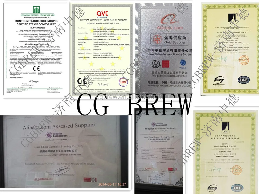 200l 300l 500l 600l Small Scale Home Beer Making Brewery Machinery For ...