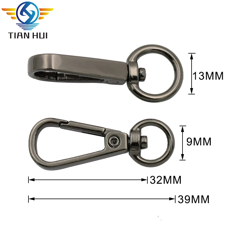 Hot Sale Snap Hook With O Ring Metal Spring Swivel Eye Snaps For Purse ...