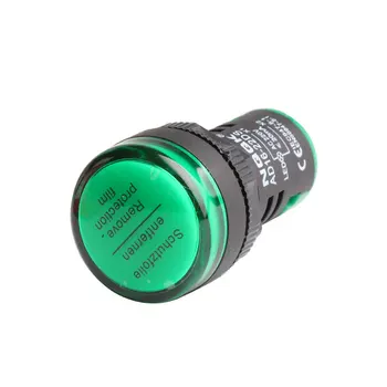 Ad22 Ad16-22ds 22mm 12v 220v Green Led Lighting Signal Indicator Lamp ...