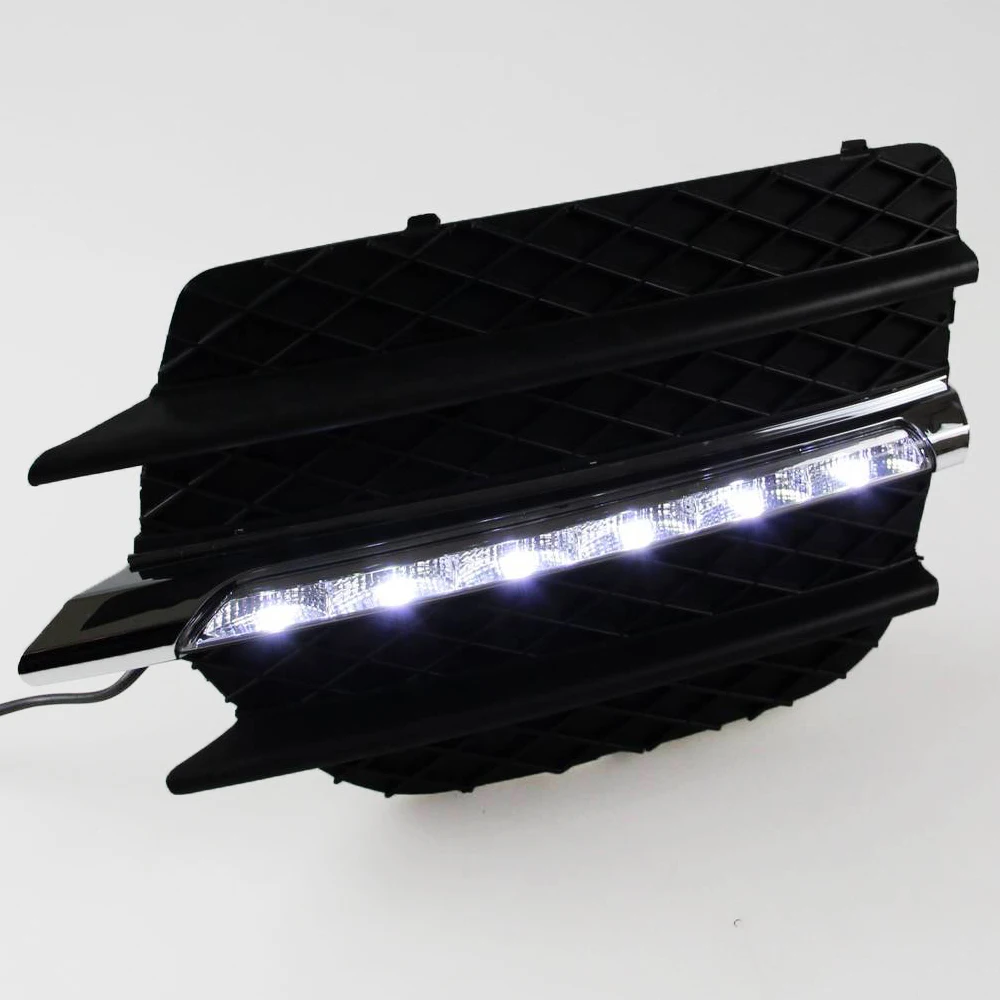 Classic Drl Fog Lamp Fog Light Cover Led Daytime Running Light For Bmw ...