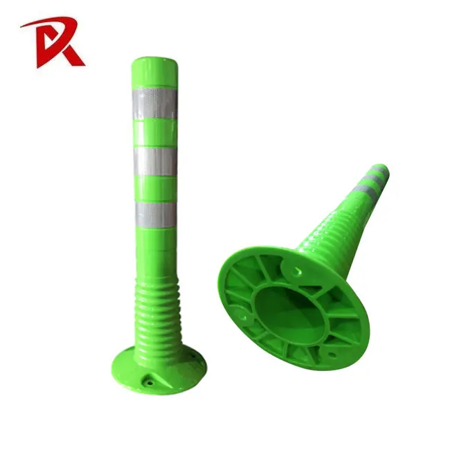 Tiang Penghalang Delineator Fleksibel Pemisah Jalur Jalan Dasar Plastik ...