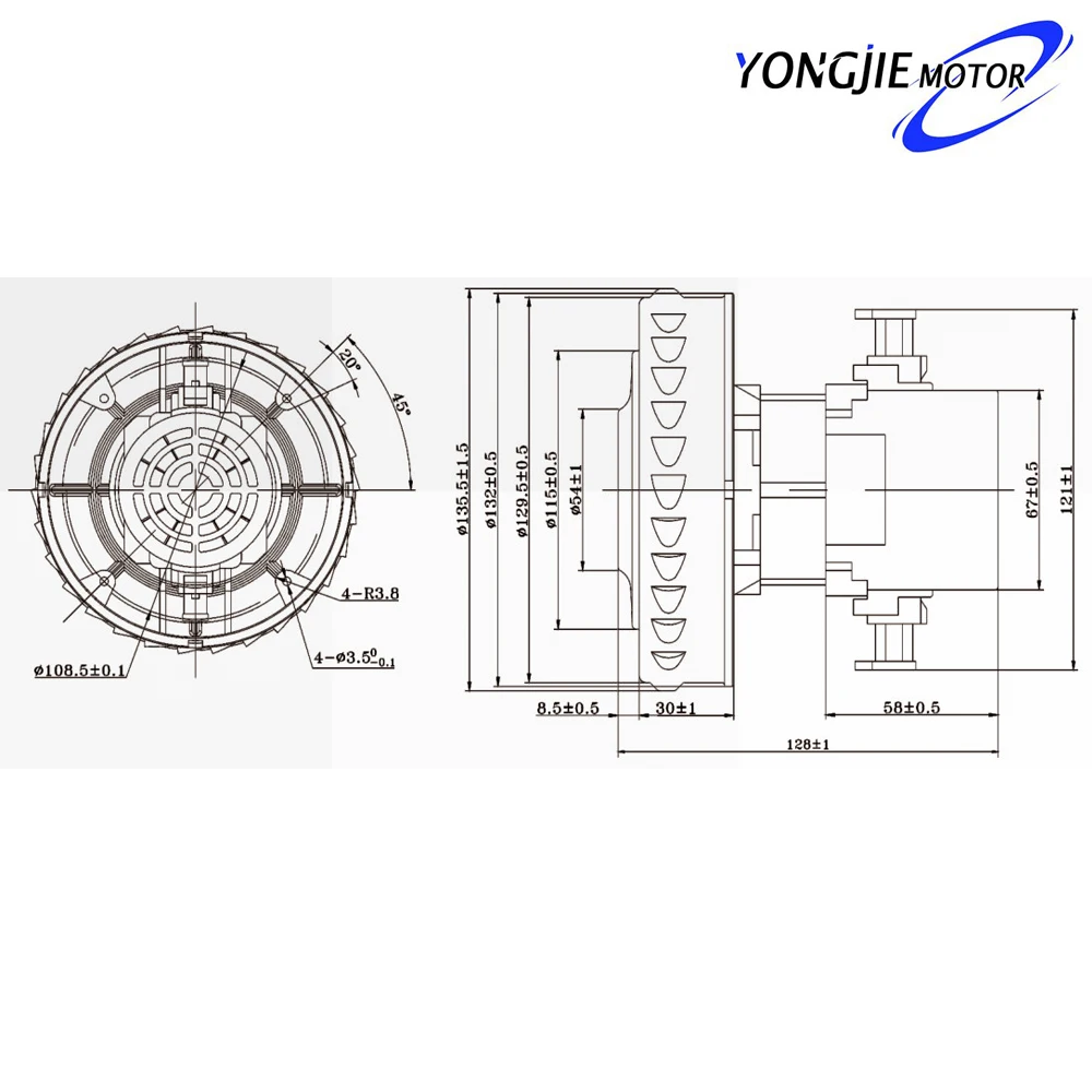 V2z-p22 230v Low Vibration Motor,Wet & Dry Low Noise Vacuum Cleaner ...