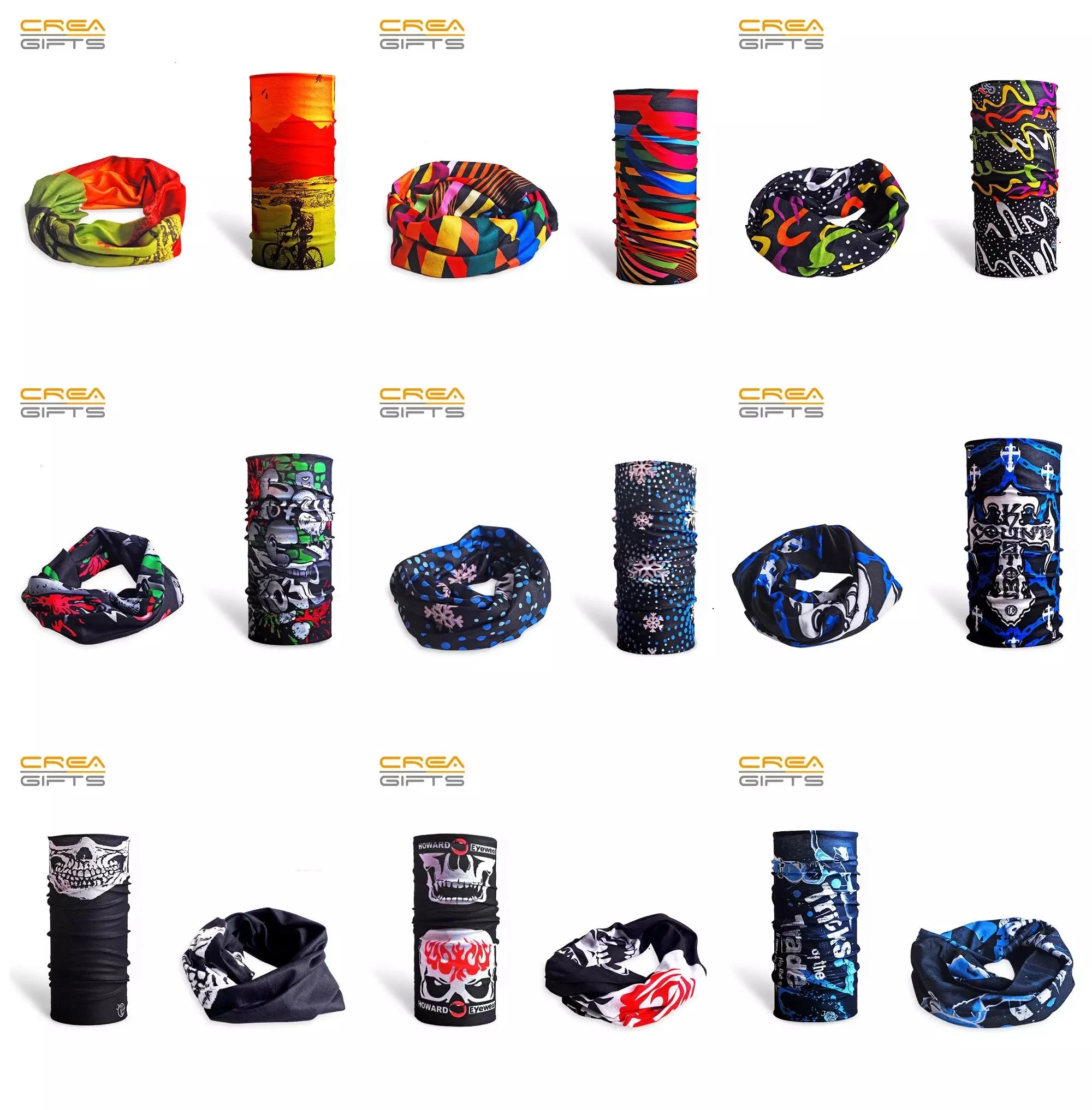 Oem Seamless Magic Multifunction Custom Headwear Tube Bandana Without ...