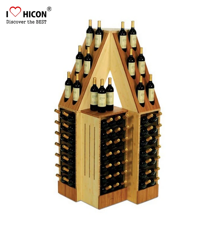 Free Design Wine Retail Store Freestanding Natural Wood Wine ...