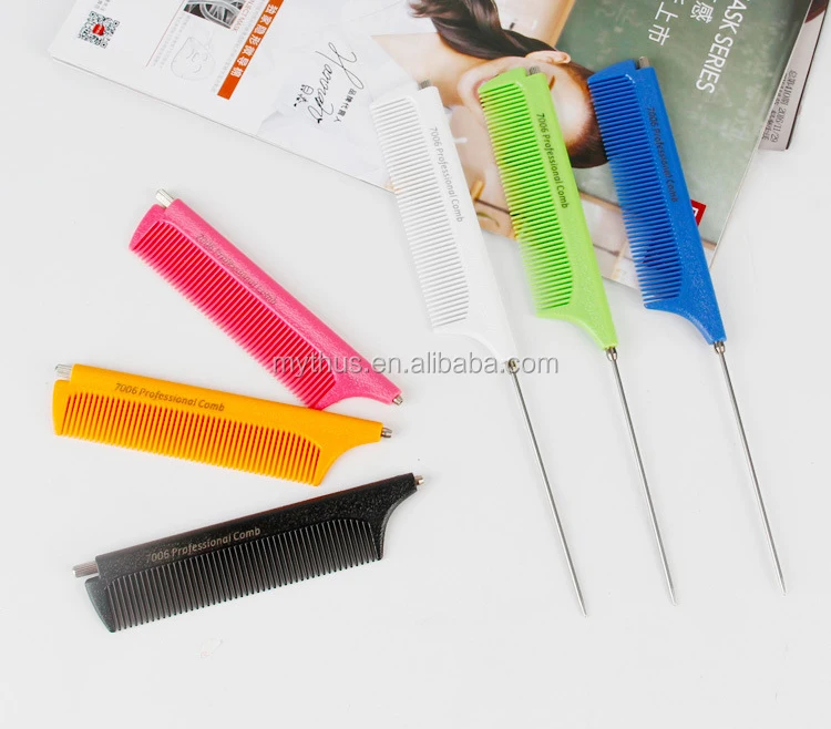 Stainless Steel Rat Tail Comb - Professional Barbershop Tool