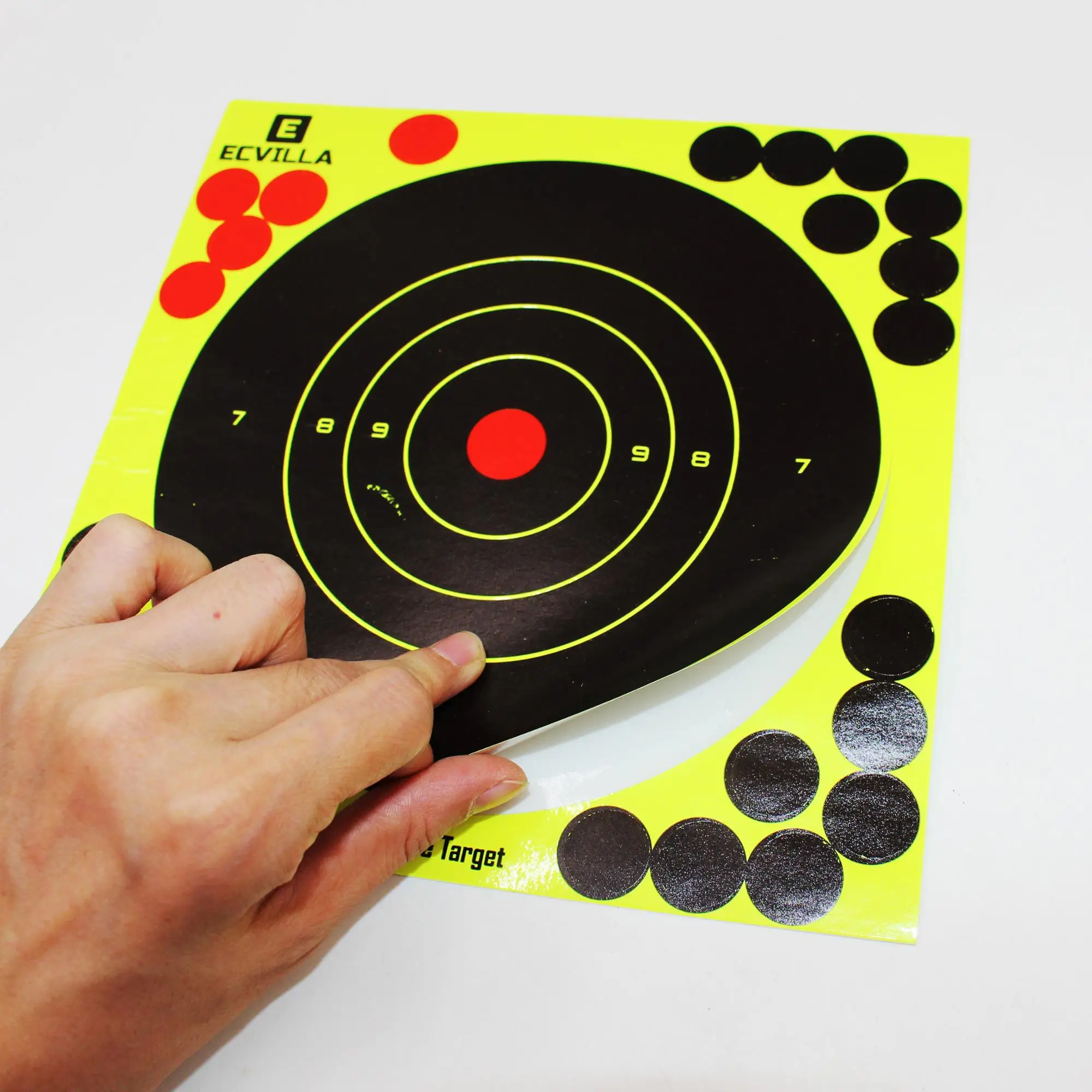 Shooting Targets 12 Inch 8 Inch Self Adhesive Paper Reactive Splatter ...