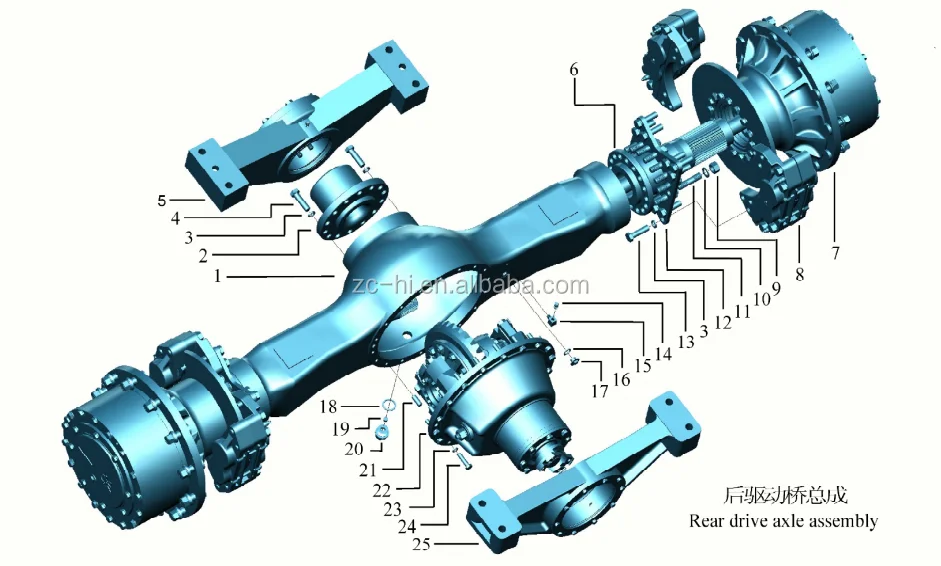 ZL30 ZL30G Loader Drive Axle - Durable & Reliable Parts