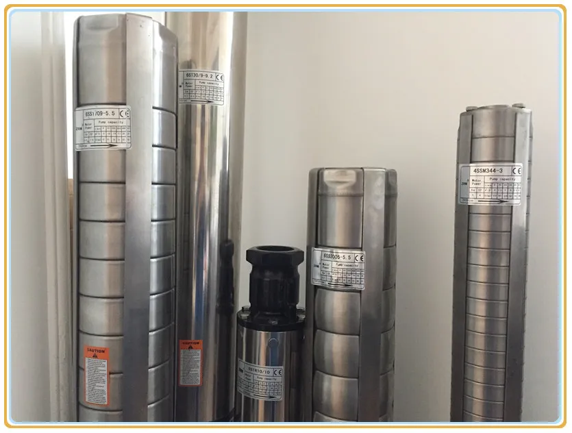 6 Inch Large Flow 7.5HP Stainless Steel Submersible Deep Well Water ...