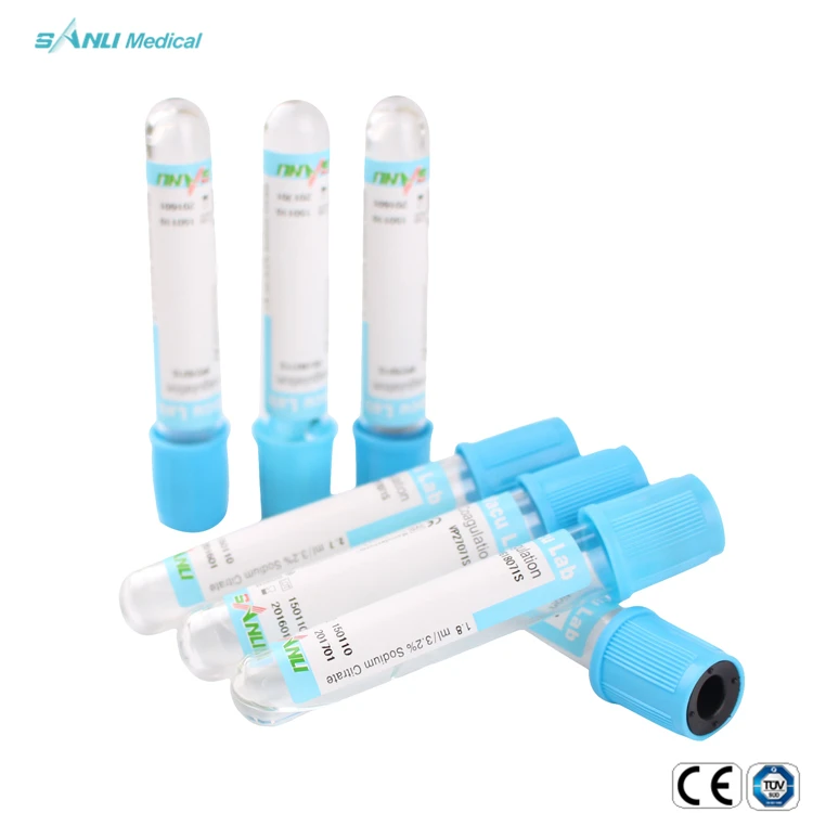 Ce Iso Manufacturers Blue Vacutainer Test Tube - Buy Blue Tube Blood ...