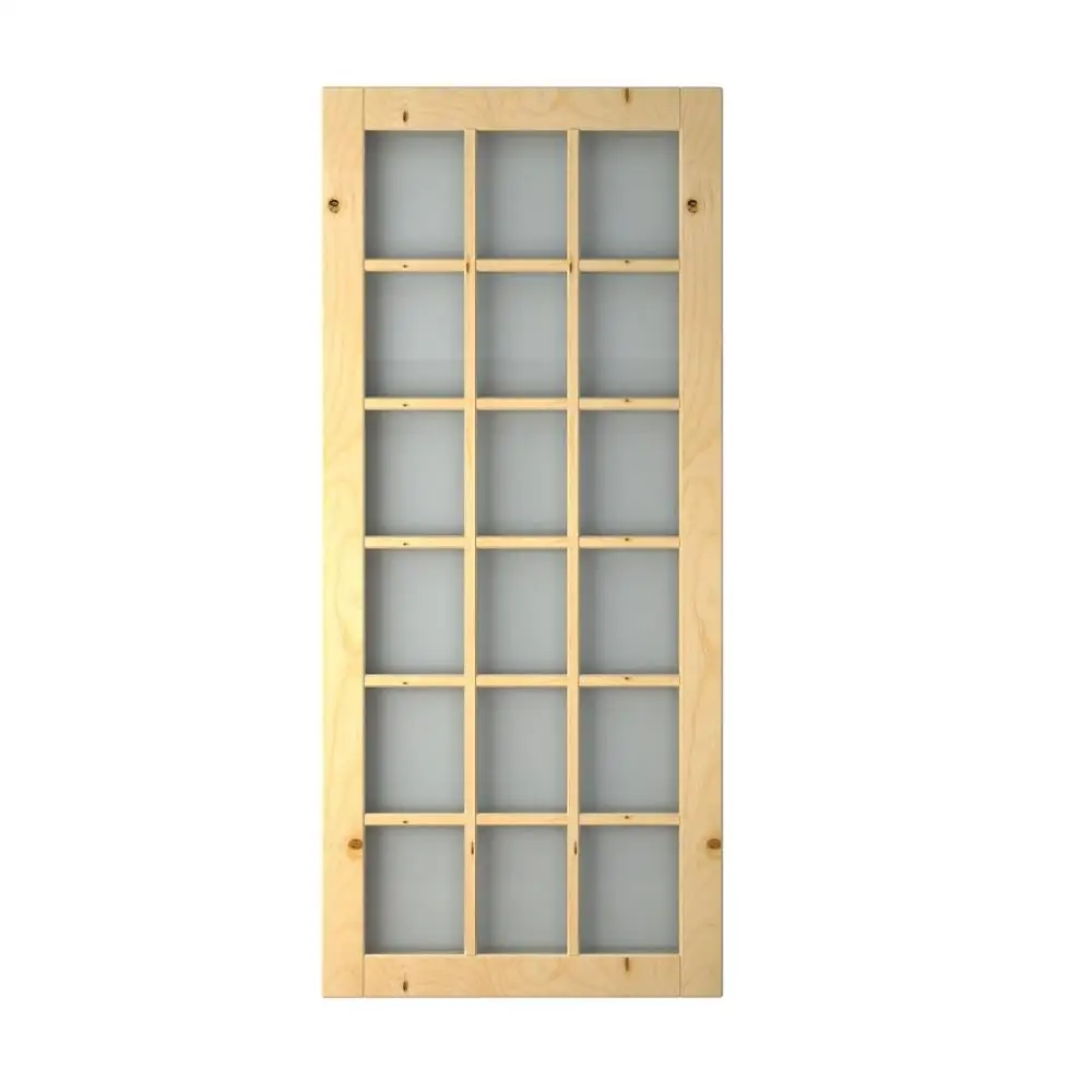 Glass Insert Solid Wood Door Sliding Wood Barn Door For Patio - Buy ...