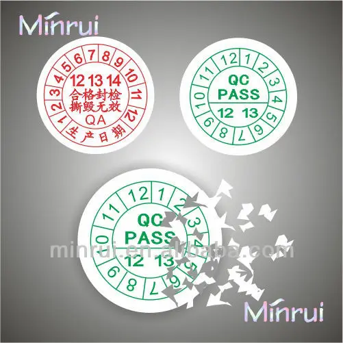 Custom Tamper Evident QC Pass Seals - Anti-counterfeit