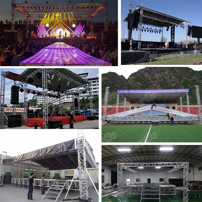 Tourgo Retractable Aluminum Portable Stage Platform For Outdoor Events ...