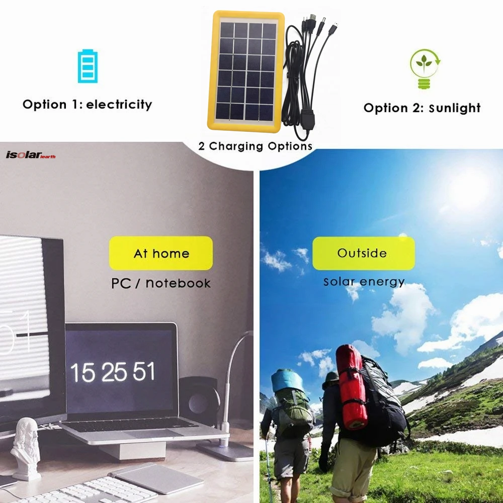 3.5W Solar Battery USB Phone Charger - Portable & Efficient