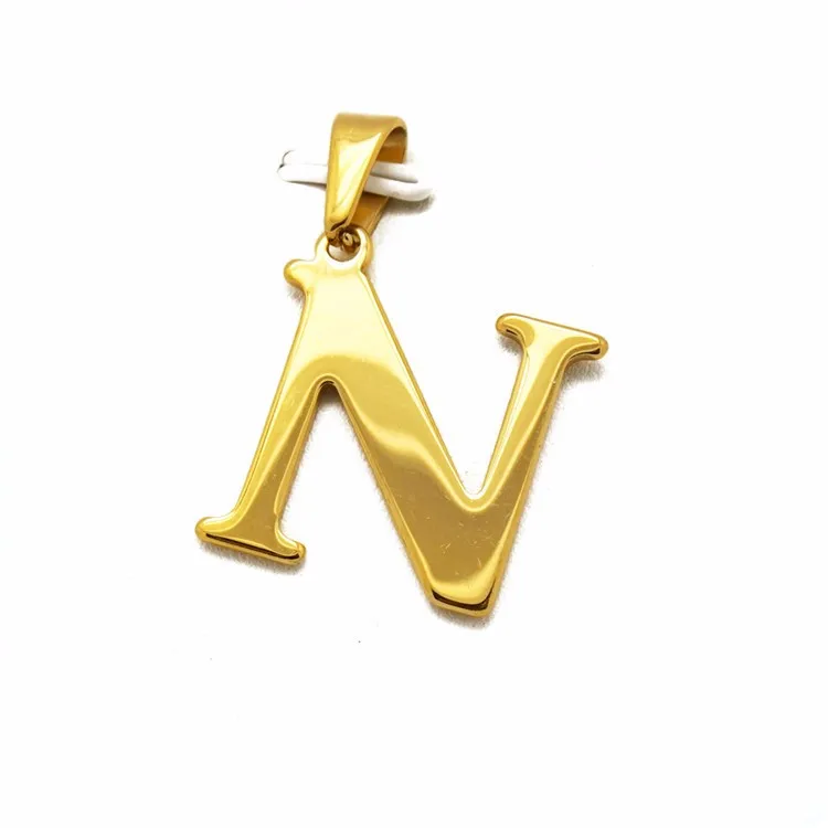 Fashion Wholesale Fashion Alphabet Locket Designs Letter N P Shaped ...