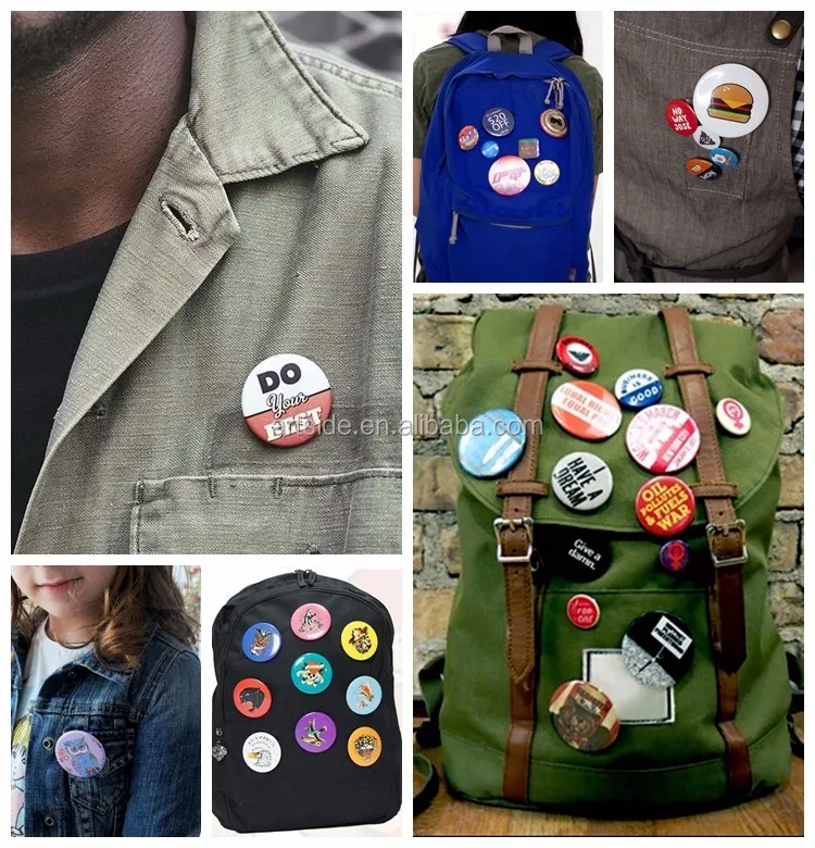 Custom Logo Light Up Flashing Badge Acrylic Metal Lapel Pin Led Id ...