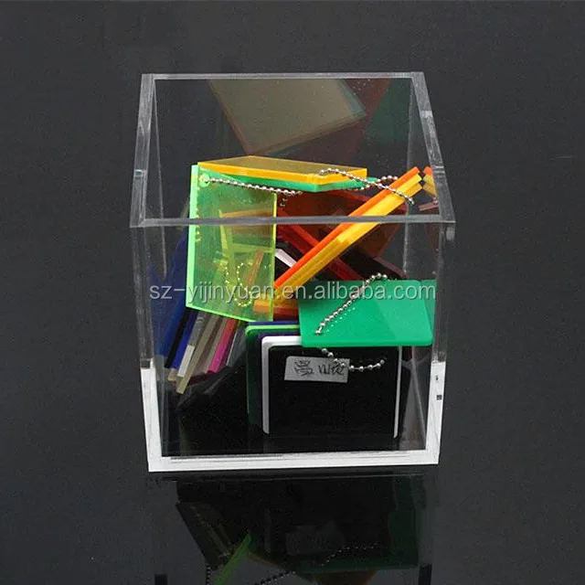 clear Acrylic Storage Box with Rotating Lid Clear Acrylic Display Box ...