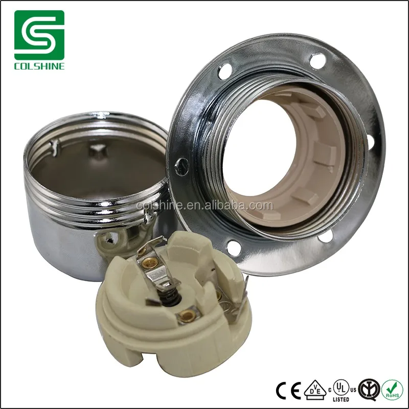 Vintage Edison Screw Shell Socket E27 Metal Lampholder for Pendant ...