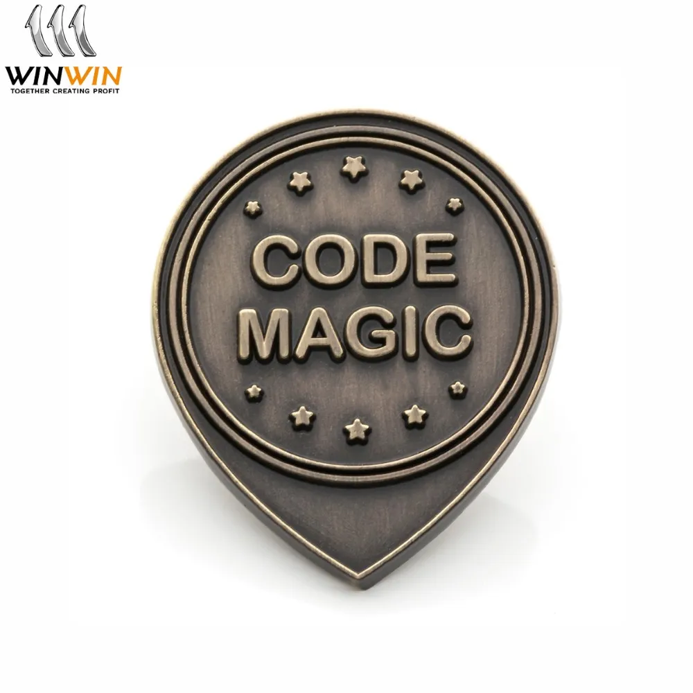 Factory Wholesale Gold Electroplating Custom Logo Badge Lapel Pin - Buy ...