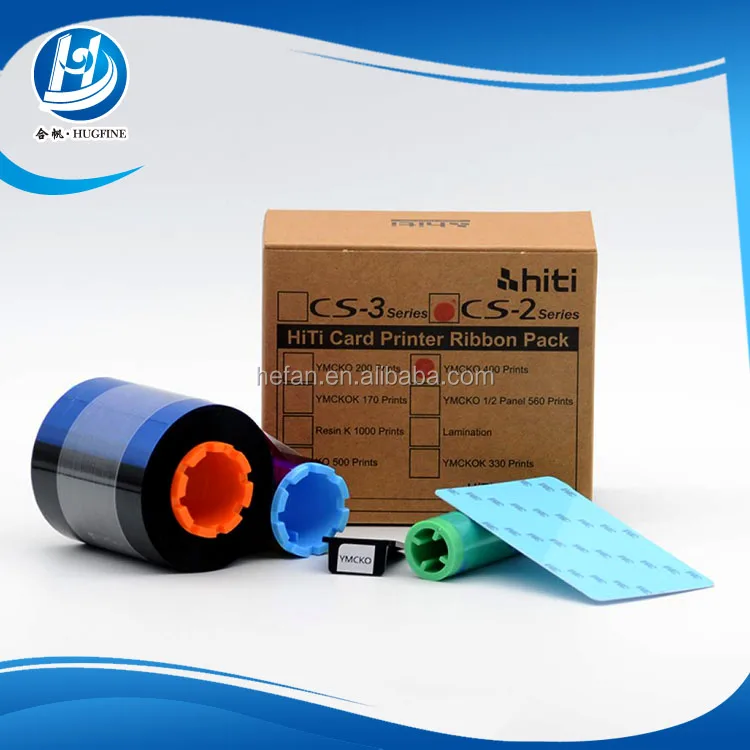 Original Ymcko 400 Prints Hiti Cs-200e Card Printer Ribbon Pack - Buy ...