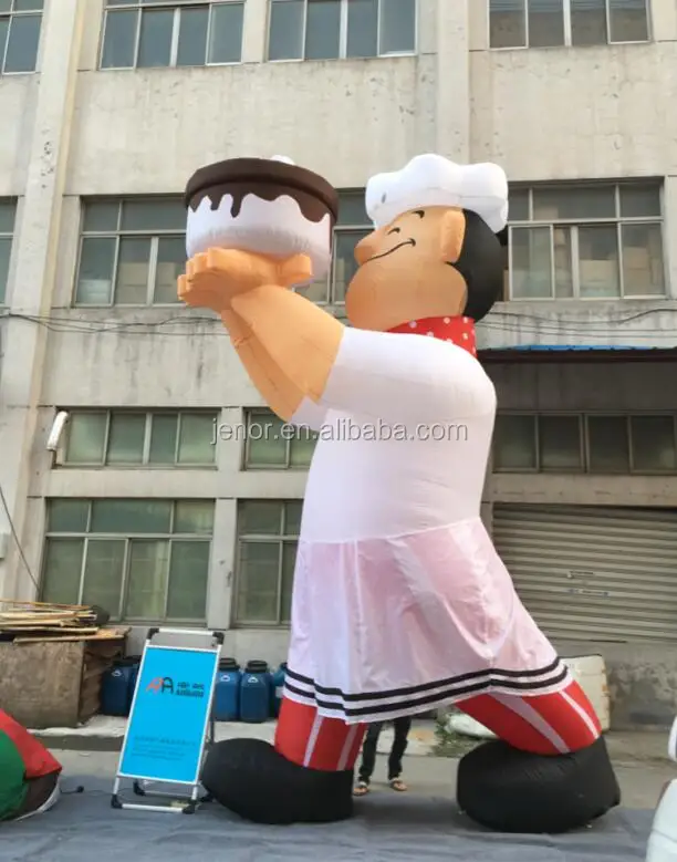 Giant Inflatable Cooking Chef Balloons for Restaurant Promotion