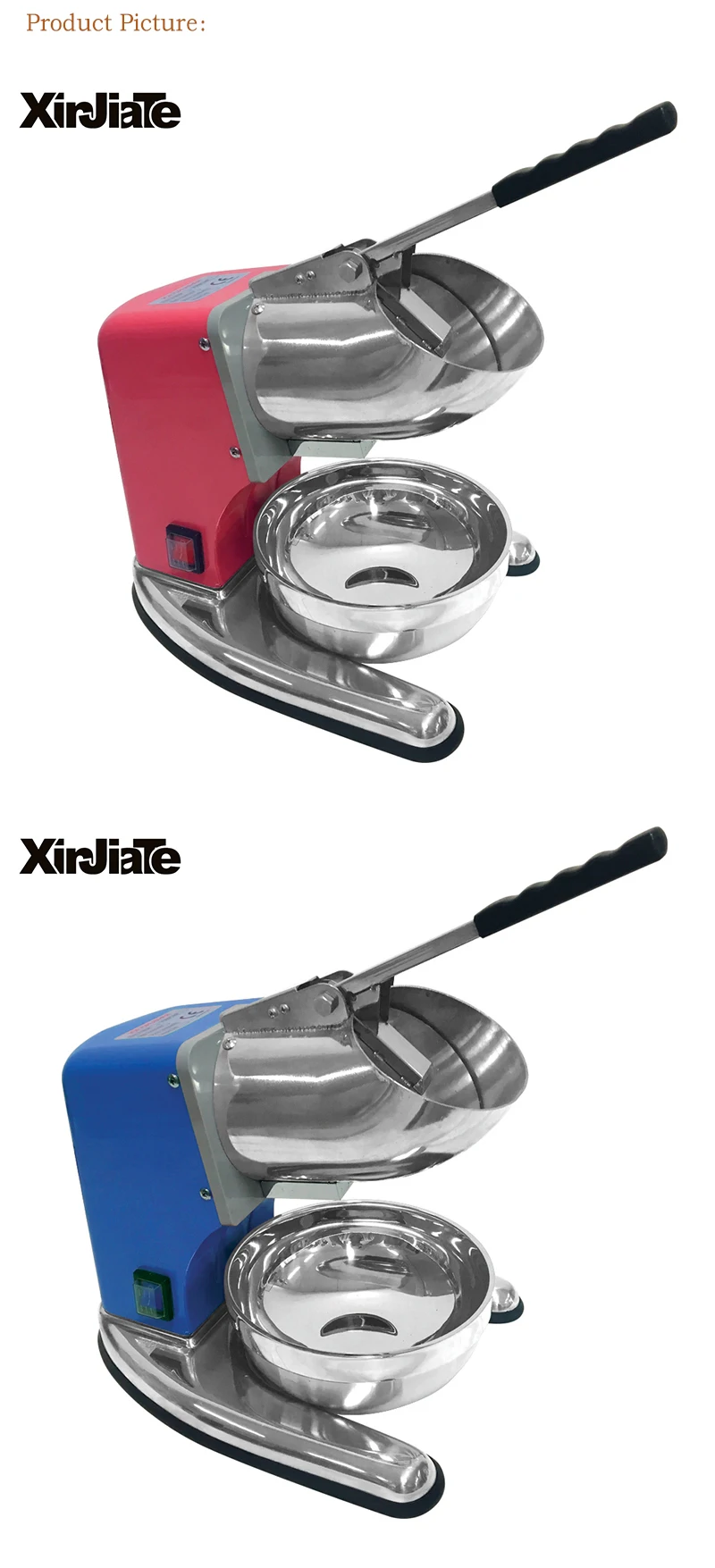 2019 Easy Operate Commercial Ice Blender Machine Double Blades Ice ...