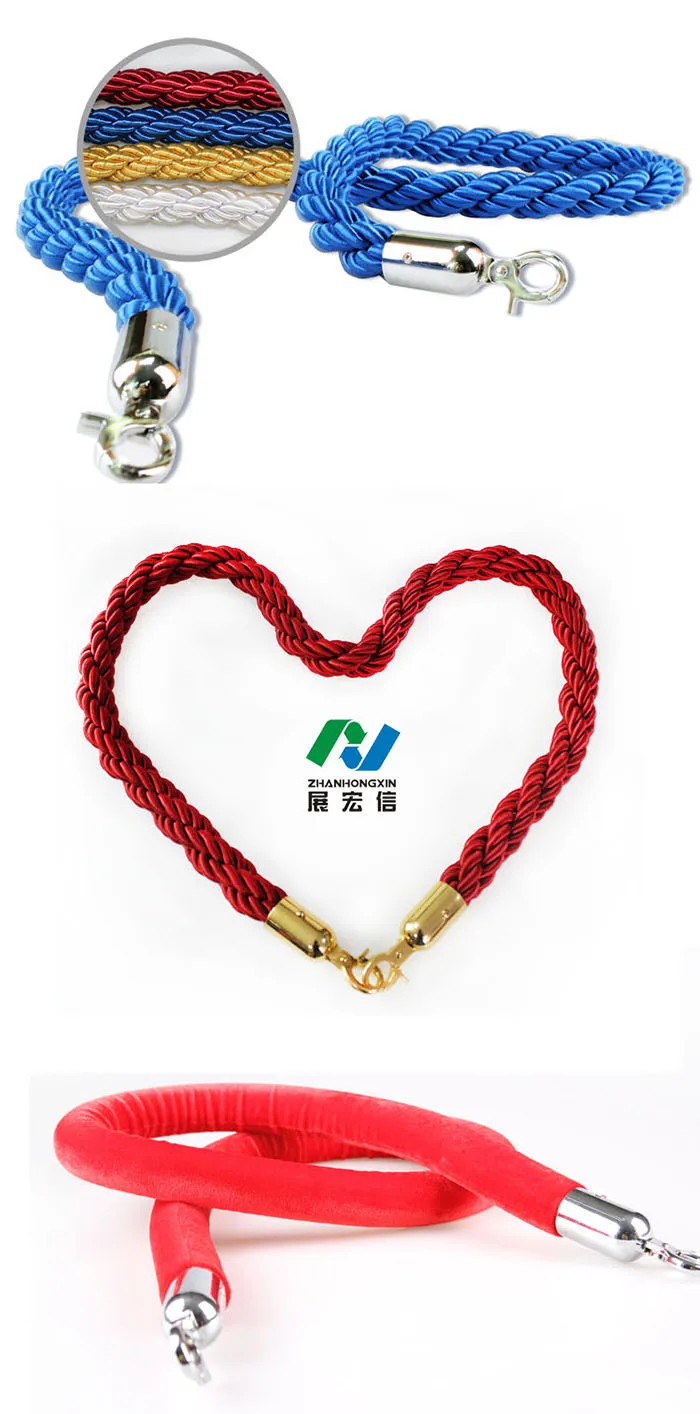 Velvet Ropes For Queue Barrier,Red Carpet Rope,Rope Hanging Stanchion ...