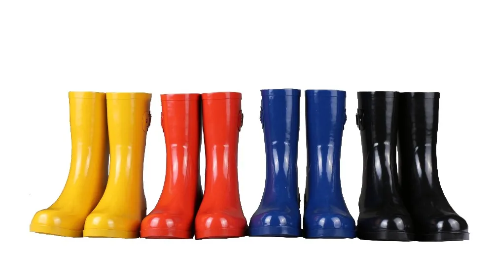 China Design Your Own Colorful Silicone Rubber Wellington Women Rain ...