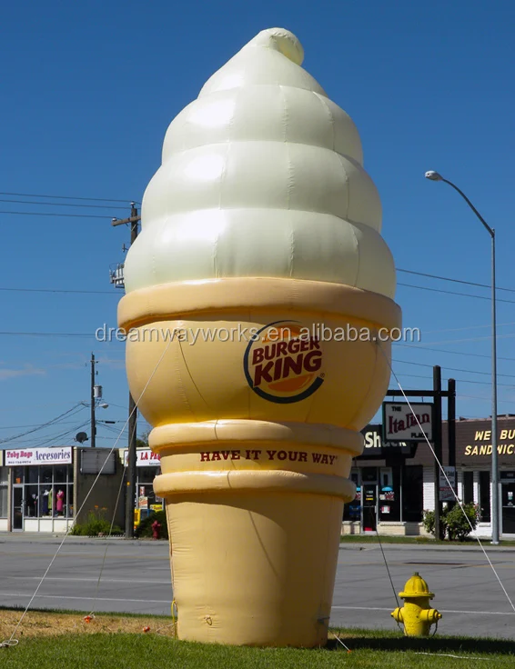 2021 Hot Sale Giant Inflatable Ice Cream Cone for Advertising