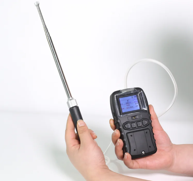 5 Gas Analyzer CO H2S O2 LEL VOC Factory Price Multi Gas Detector