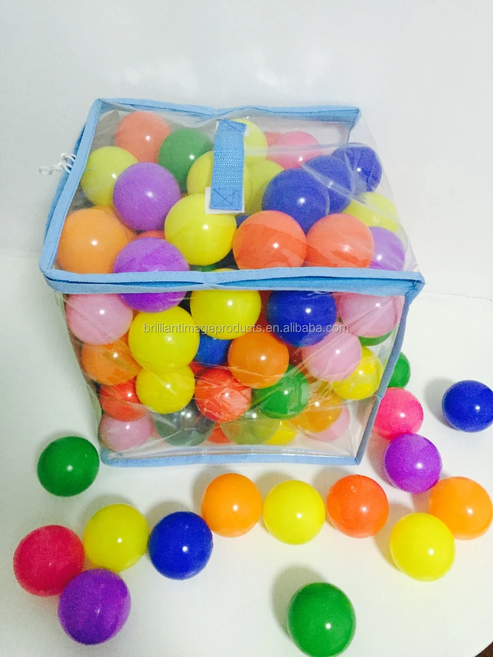 China Best Price Multi-color Clear Plastic Play Ocean Ball Pit Balls ...