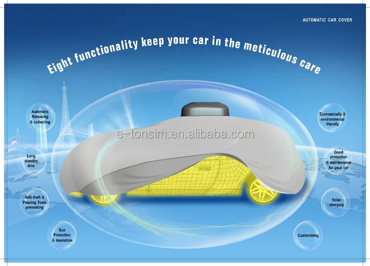 Digital Automatic Car Cover One-key Operation Remote Control Car Cover ...