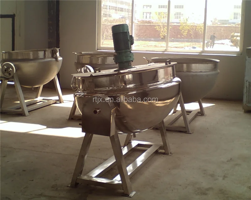 Industrial Steam Stir Big Cooking Pots For Meat /bone / Sugar - Buy ...