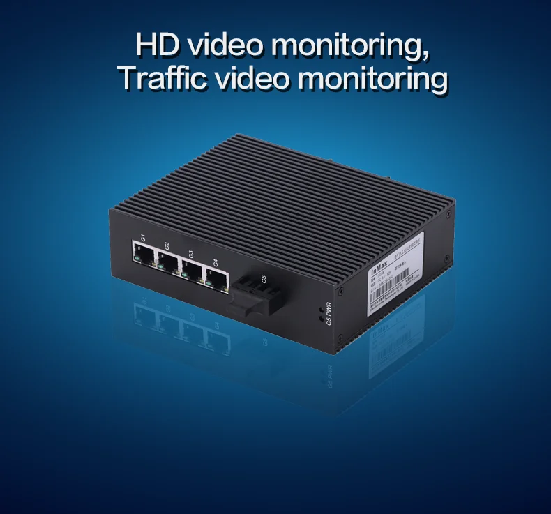 Cheap Price 5 Ports Full Gigabit Industrial Fiber Optic Switch Hub ...