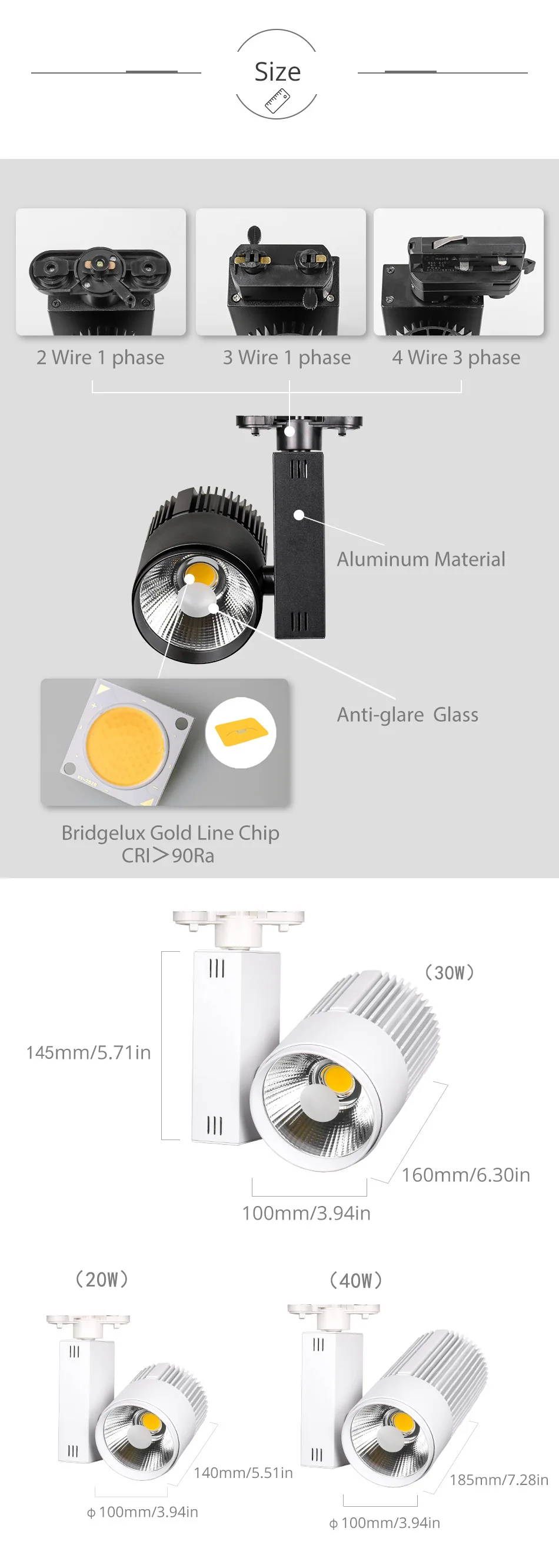 LED Linear Track Light - Adjustable Beam Angle & Efficiency
