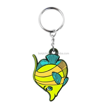 Customized Fish Shaped Keychain Cute Pvc Keychains - Buy Customized ...