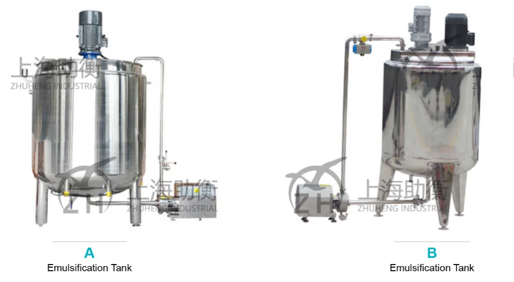 Emulsifier Mixing Tank For Cosmetic Cream Homogenization Emulsifying ...