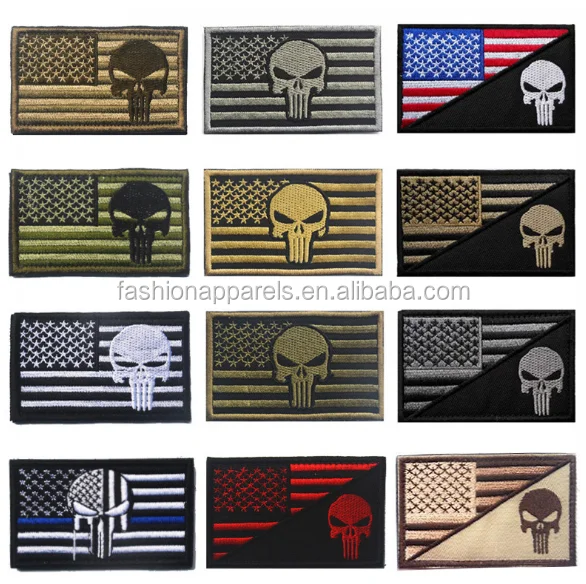 Custom Embroidery Textile Badges - Black Round Patches