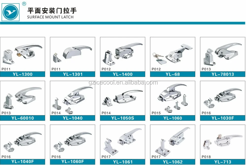 High Pressure Zinc Alloy Cam-Lift Type Latch 1178 for Cold Room Safety